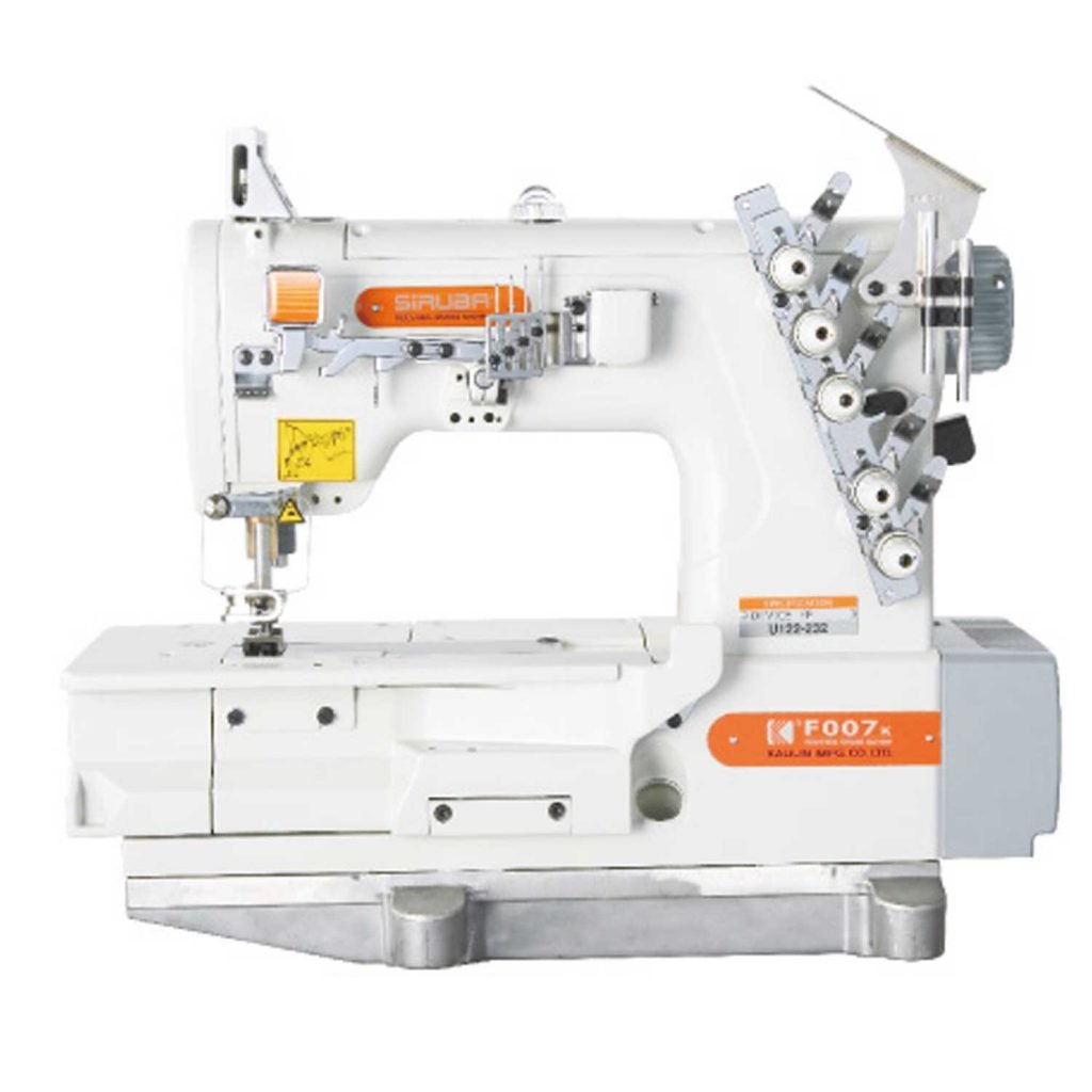 Siruba F-007j 3-Needle, 5-Thread Flatbed Cover-stitch machine | Sewing ...